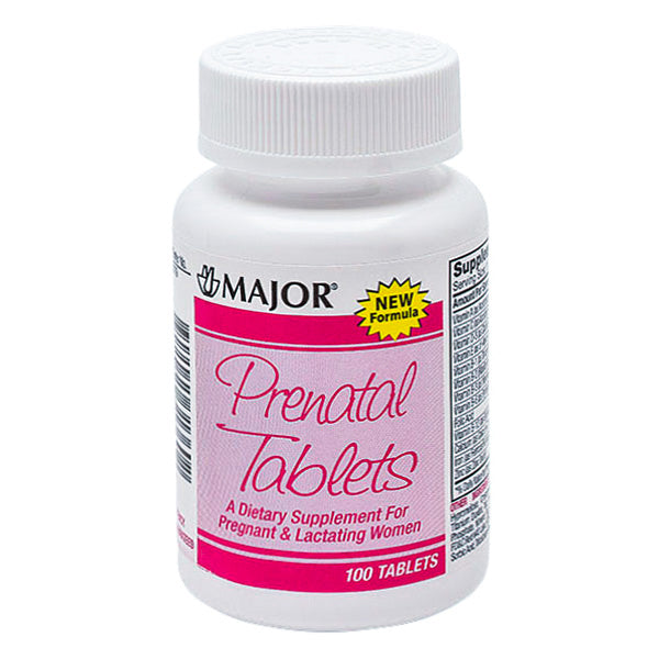 MAJOR PRENATAL TABS NEW FORMULA 100 TABLET | Vitalmends